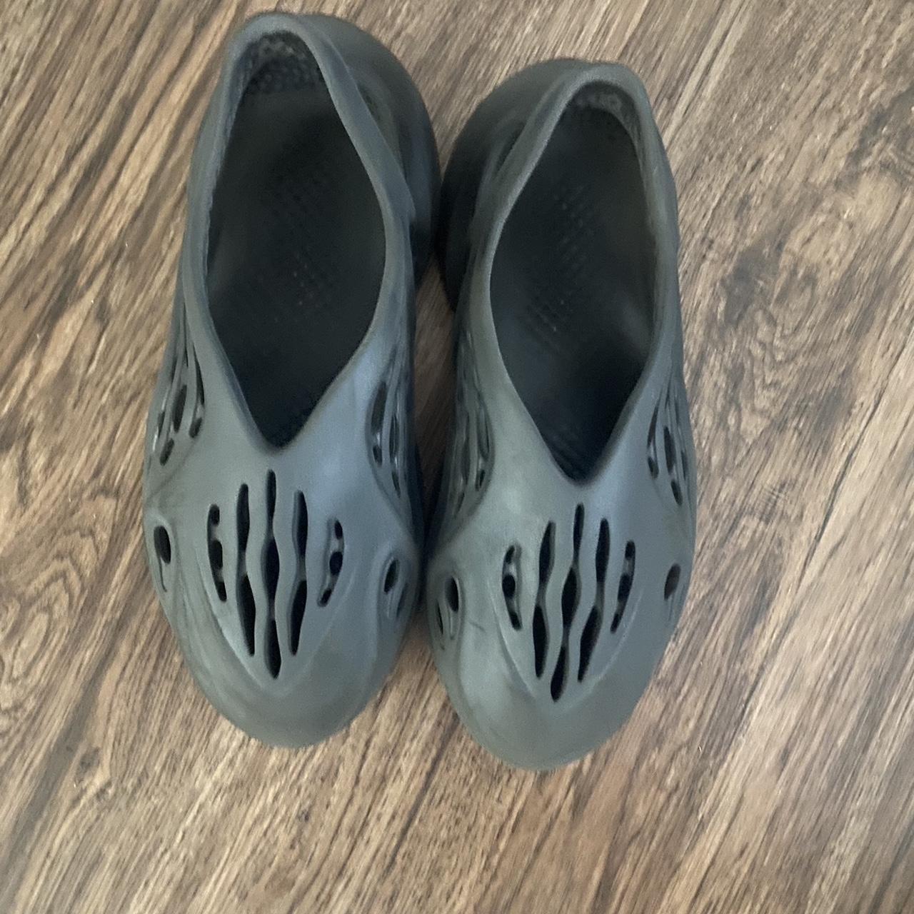All Black Yeezy Foam Runners size 11.5 - Depop