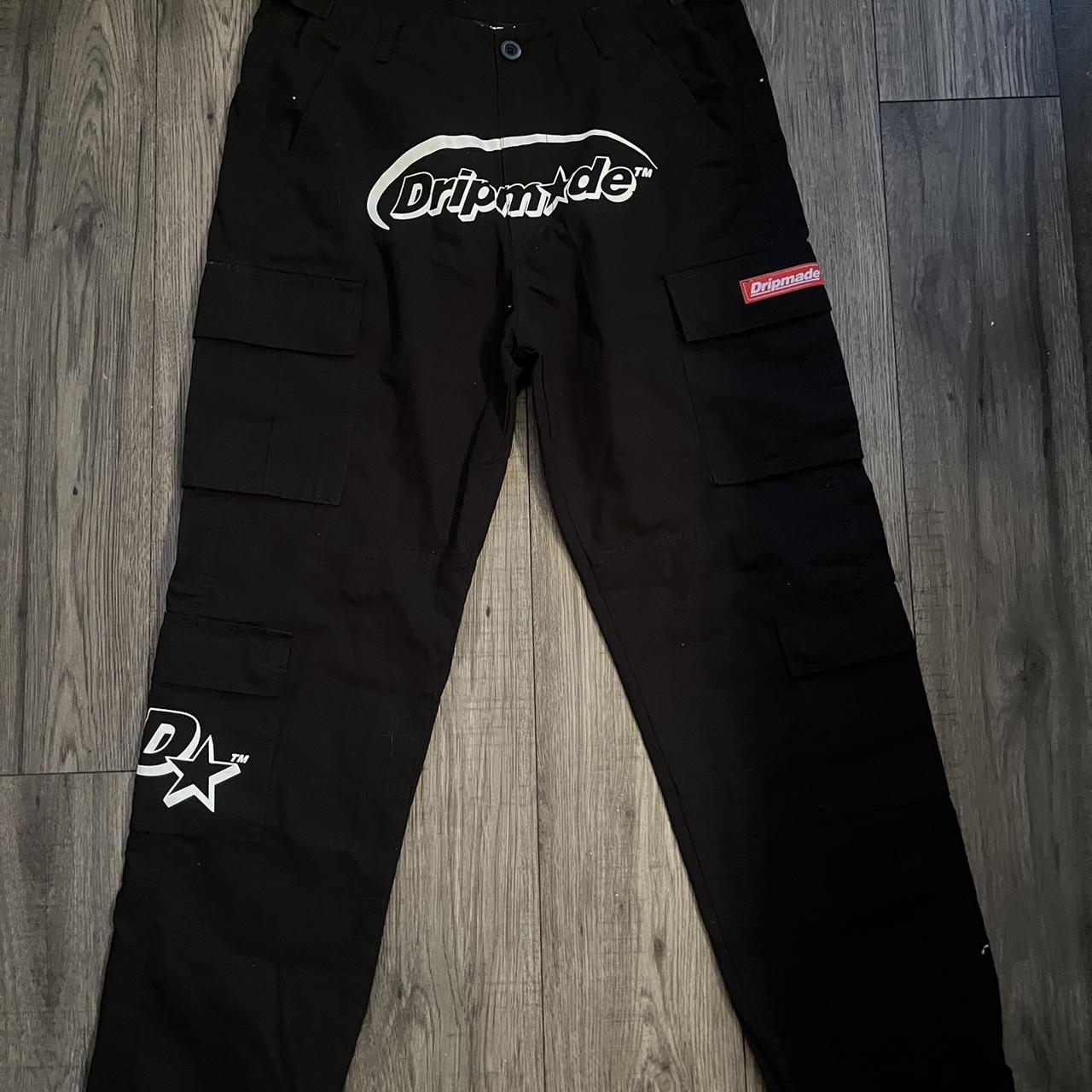 men’s drip made cargos condition - 10/10 never... - Depop