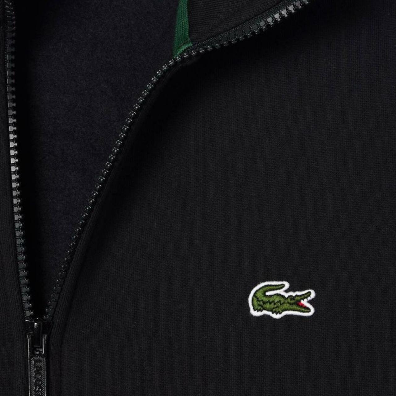Lacoste zipper M-L Black used - Depop