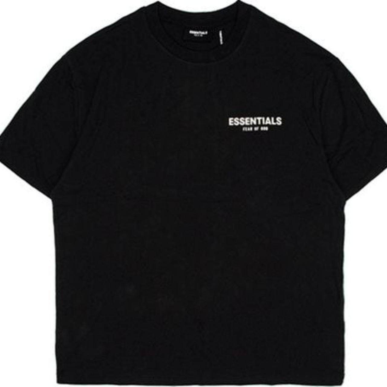 Essentials FOG Tee Black - Depop