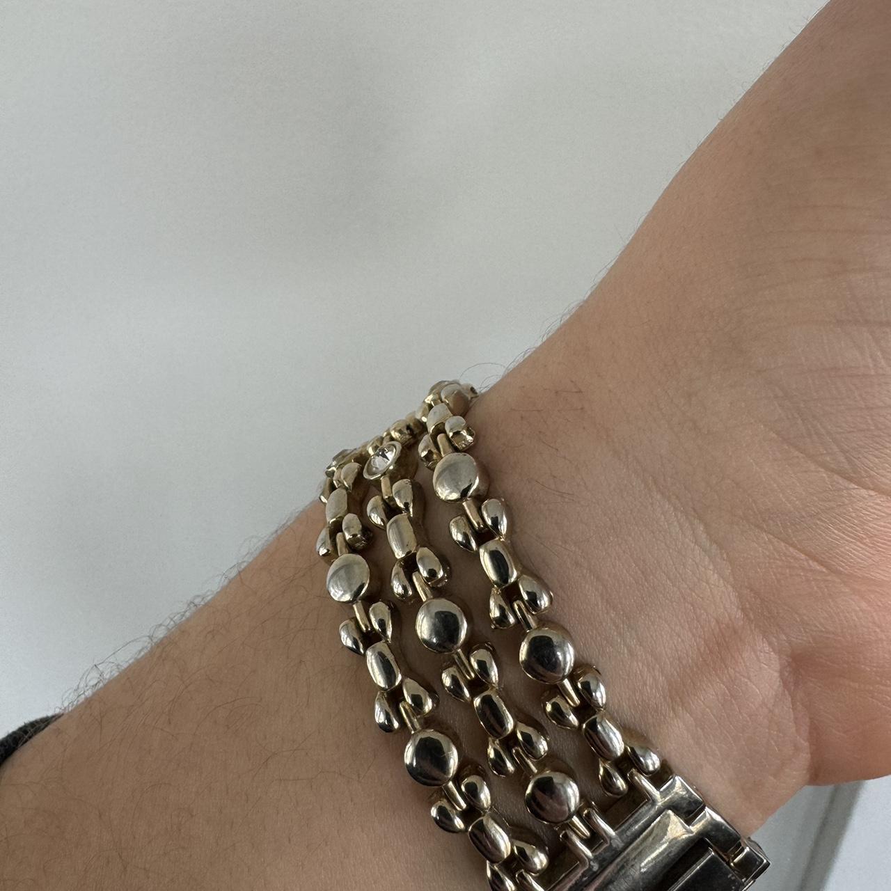 beautiful three strand japanese movement watch,... - Depop