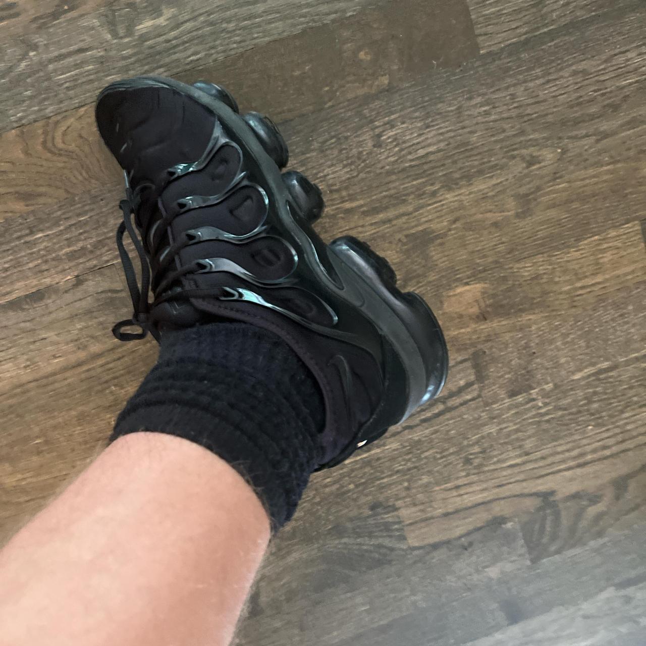 Nike black Vapor Max Plus, dm for offer - Depop