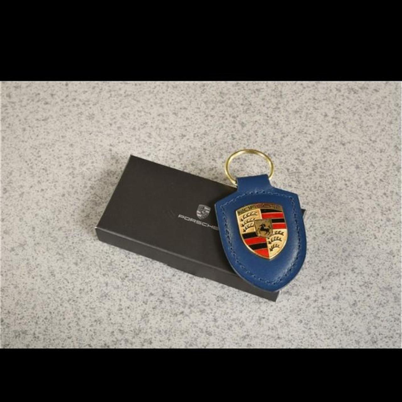 AUTHENTIC PORSCHE KEYCHAIN IN CLASSIC COLOR CREST... - Depop