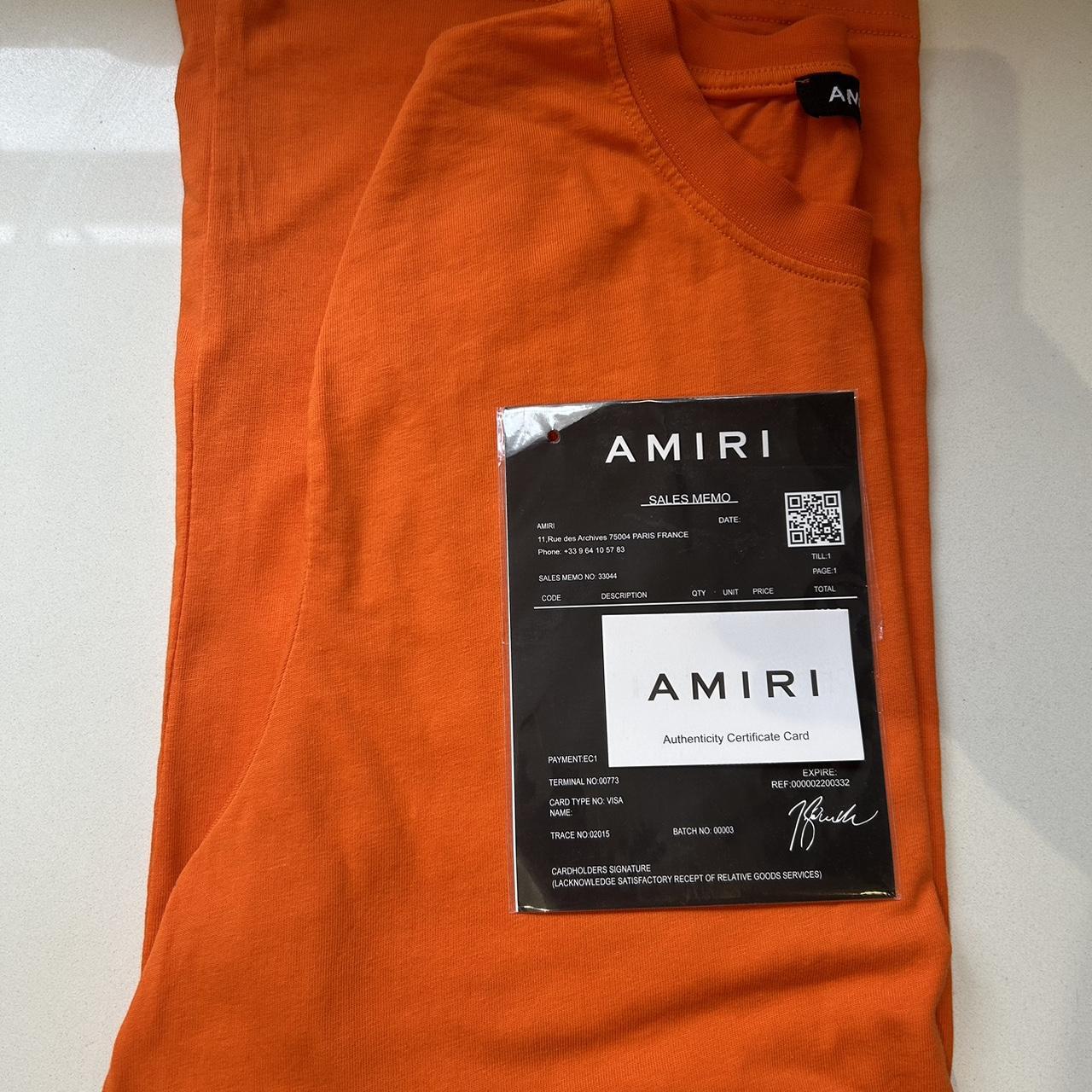 Amiri summer shirt with receipt and authenticity card. - Depop