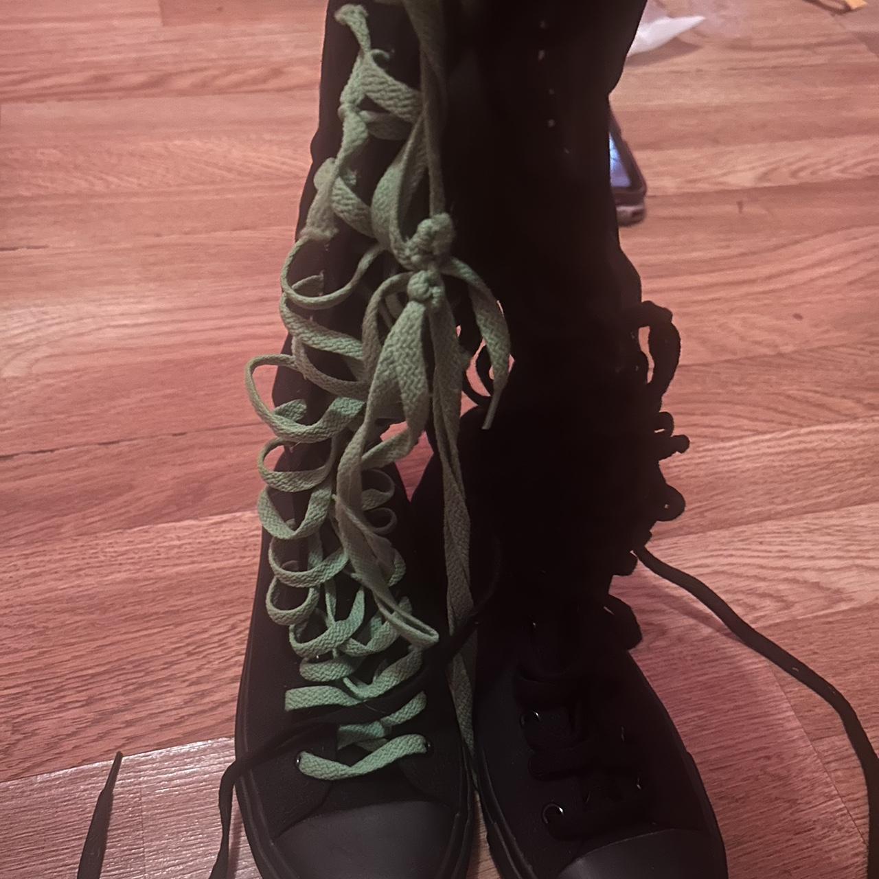 Knee high converse dupes! I got these during my... - Depop