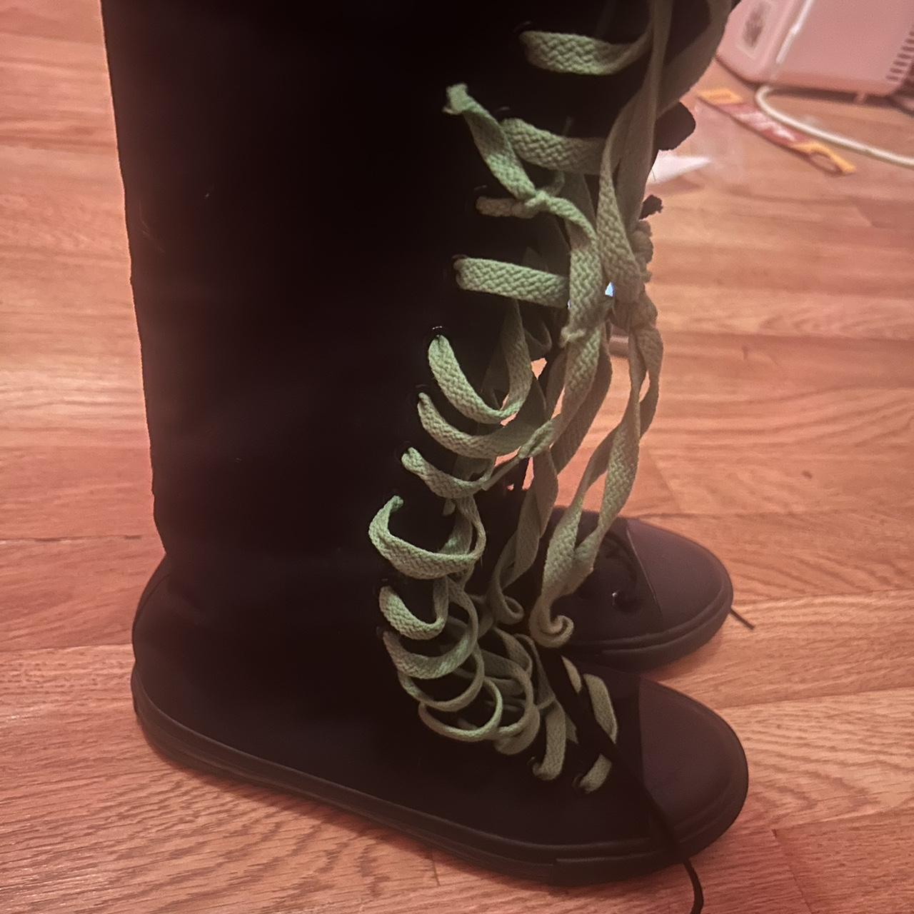 Knee high converse dupes! I got these during my... - Depop