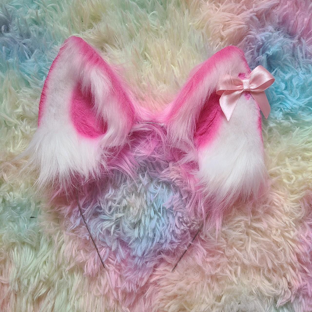 pink kitsune ears from Neko Fam Shop. originally... | Depop