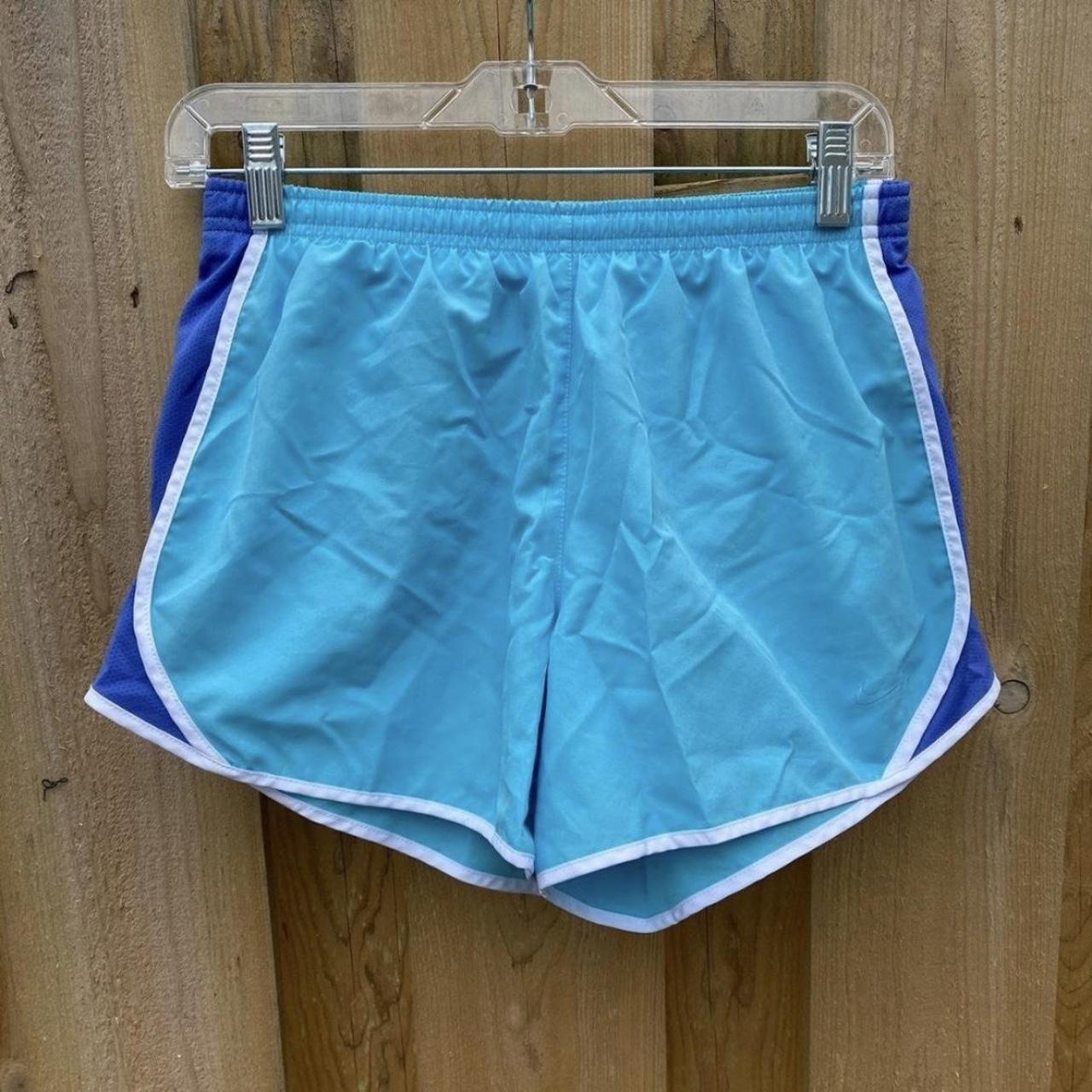 Nike Light Blue Dri-Fit Shorts size XL Good... - Depop