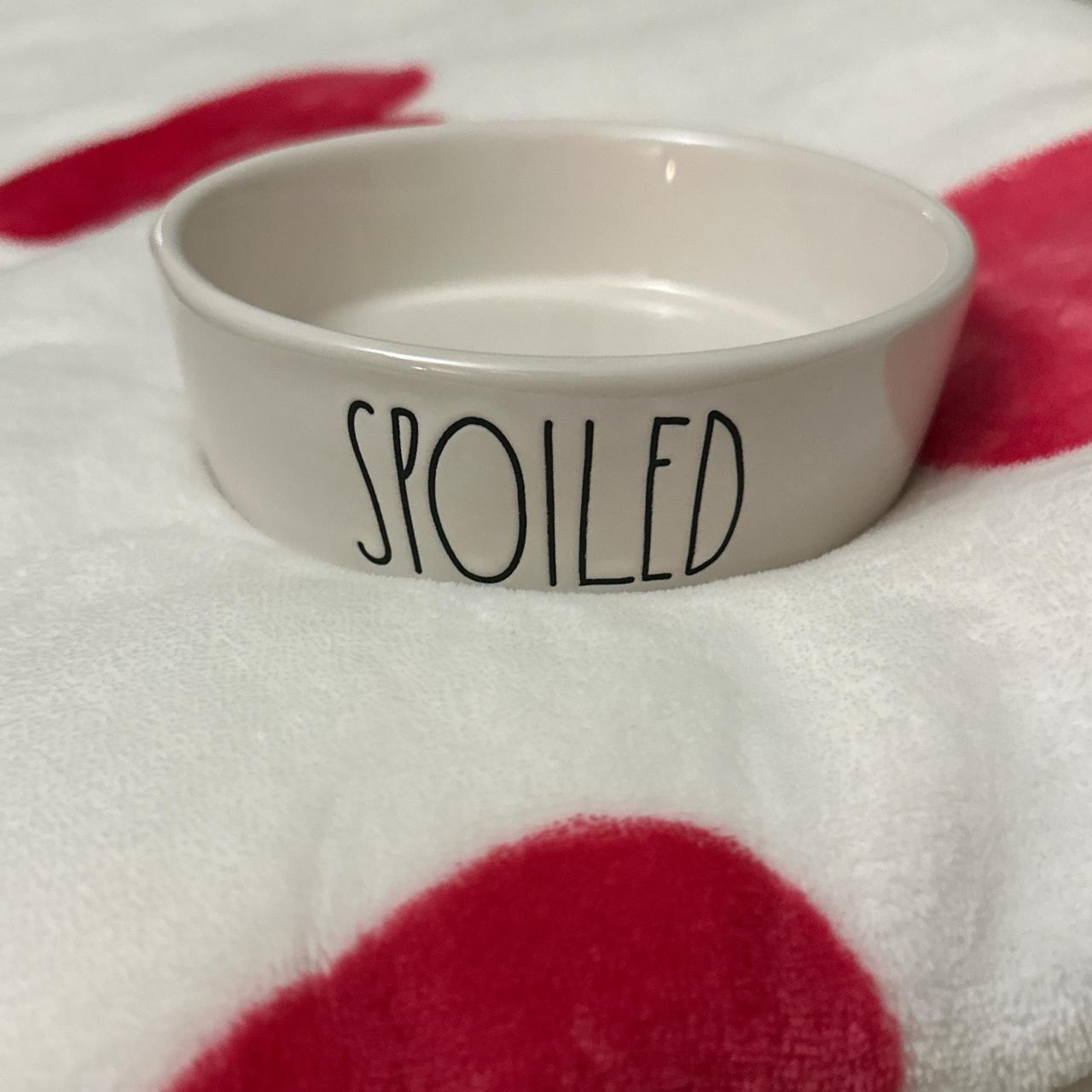 Rae Dunn “Spoiled” Ceramic Dog/Cat Bowl #raedunn... - Depop
