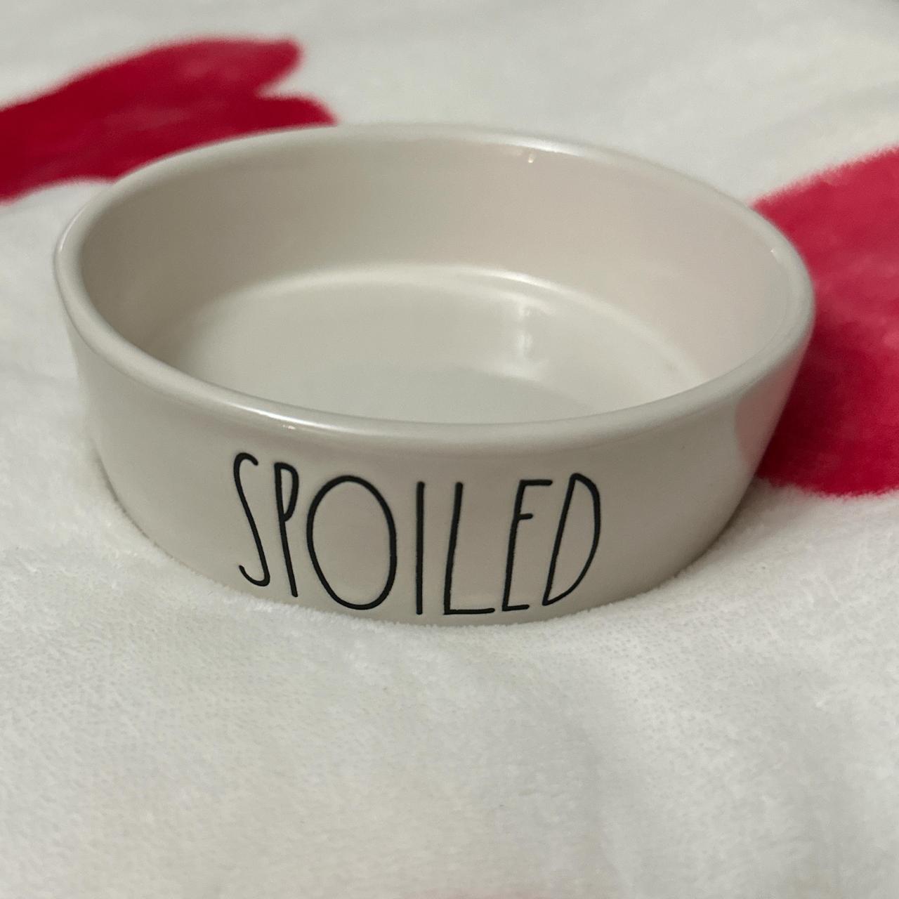 Rae Dunn “Spoiled” Ceramic Dog/Cat Bowl #raedunn... - Depop