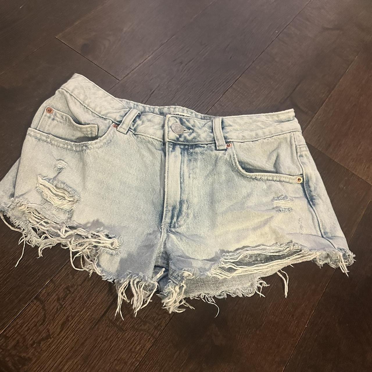 GARAGE jean shorts low-rise 💋all items will be... - Depop