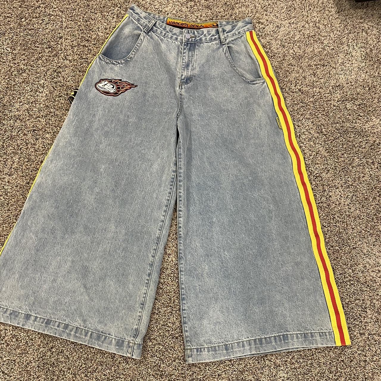 Hecka baggy vapor 95 jeans. 18 inch leg opening!!... - Depop