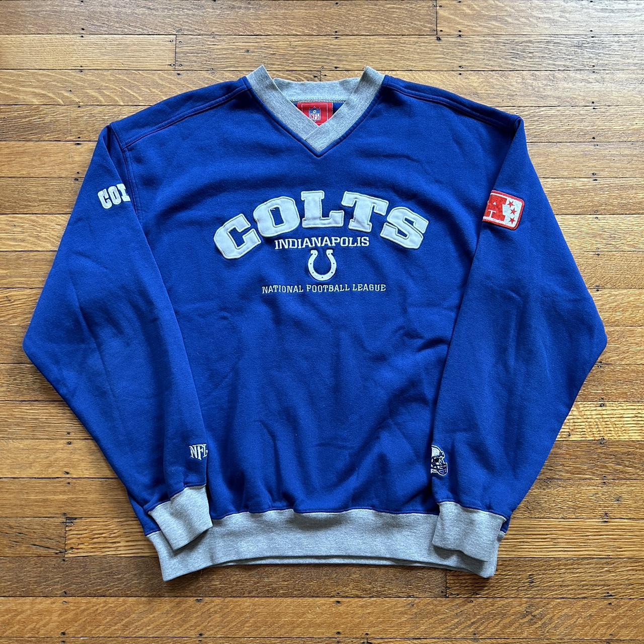 Vintage colts nfl sweatshirt crewneck sz L - Depop
