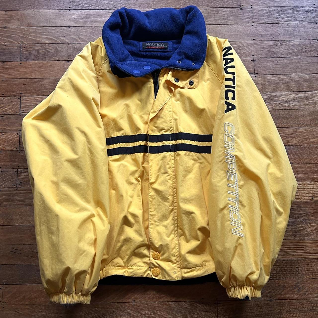 Vintage Nautica Competition reversible jacket size... - Depop