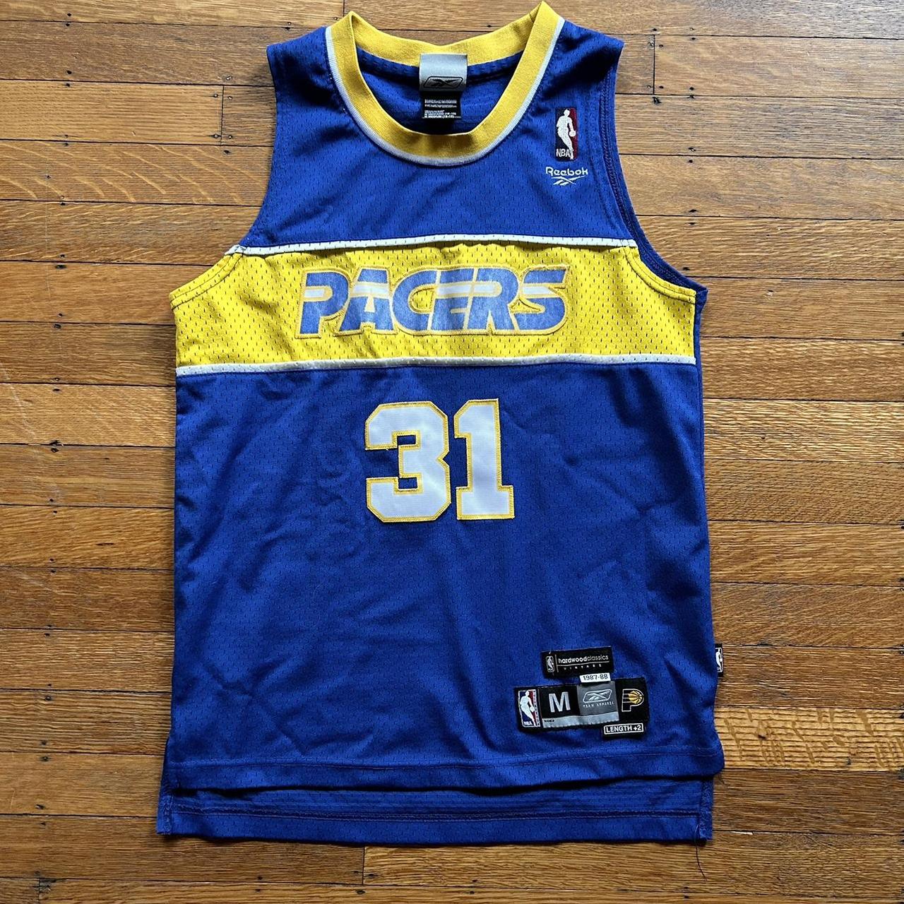 Vintage Indiana Pacers 80s throwback jersey Reebok... - Depop
