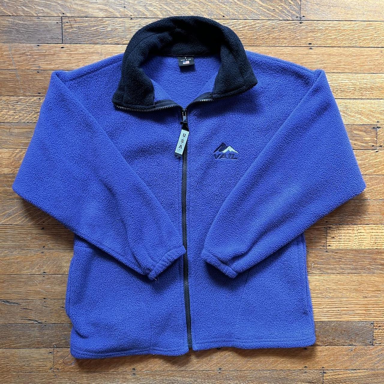 Vintage Vail Colorado fleece zip up jacket size... - Depop