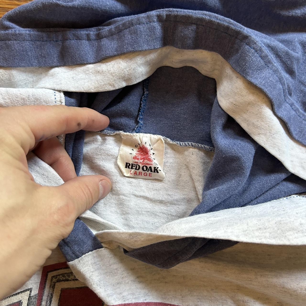 Vintage 90s Alabama crimson ride hooded tee shirt... - Depop