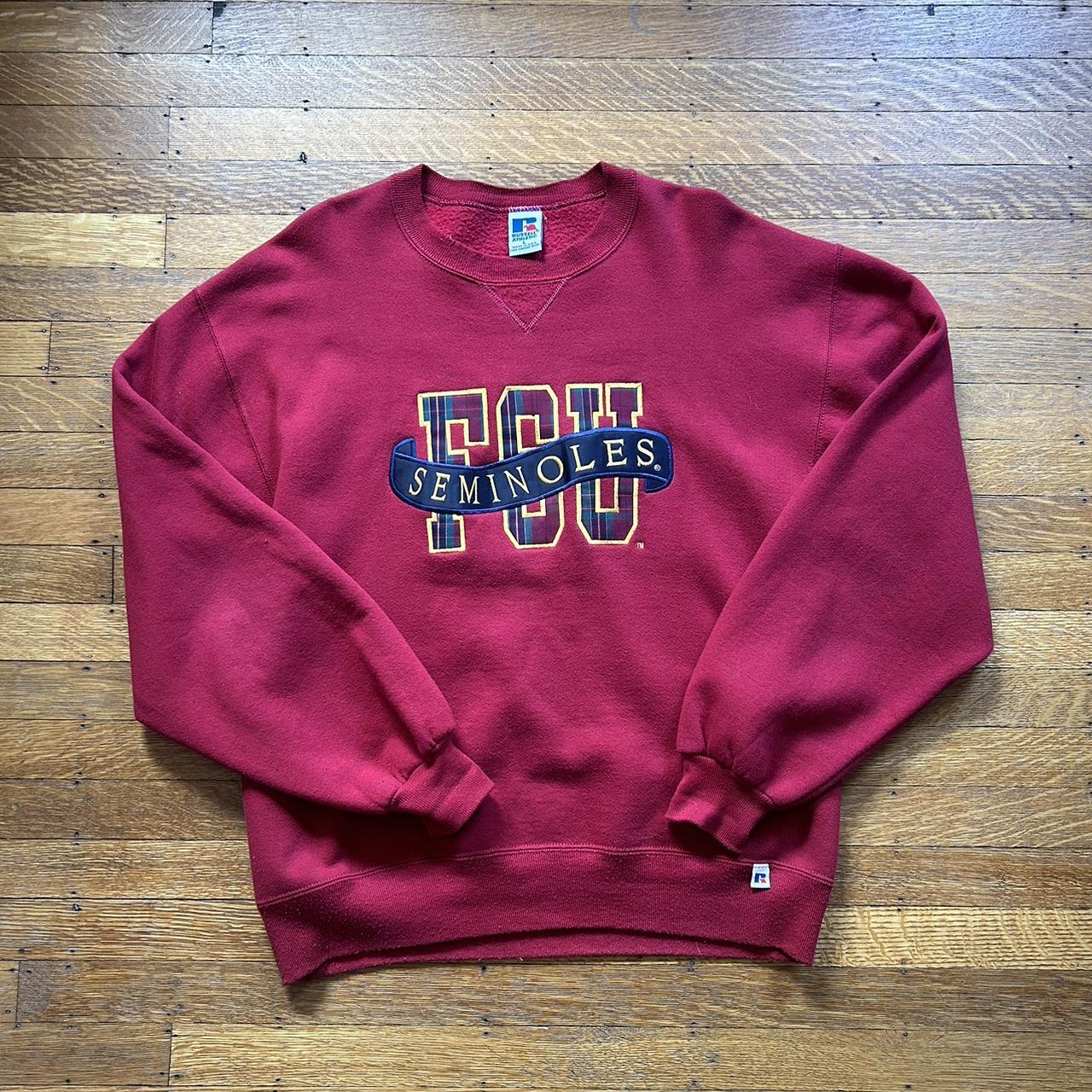 Vintage 90s FSU seminoles Russell crewneck... - Depop