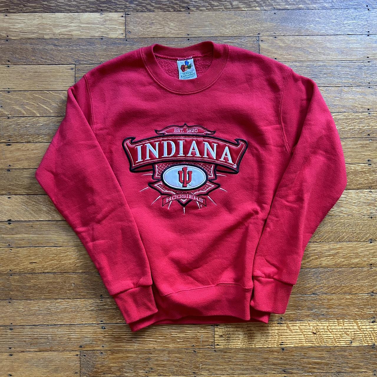 Vintage Indiana university Hoosiers youth small... - Depop