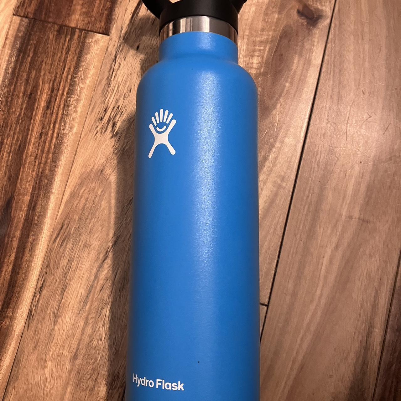 Blue 21oz Hydro Flask, rarely used - Depop