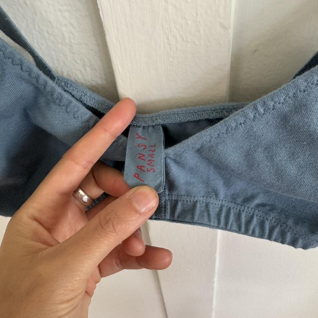 Pansy Bra Azul Blue size small retired colorway... - Depop