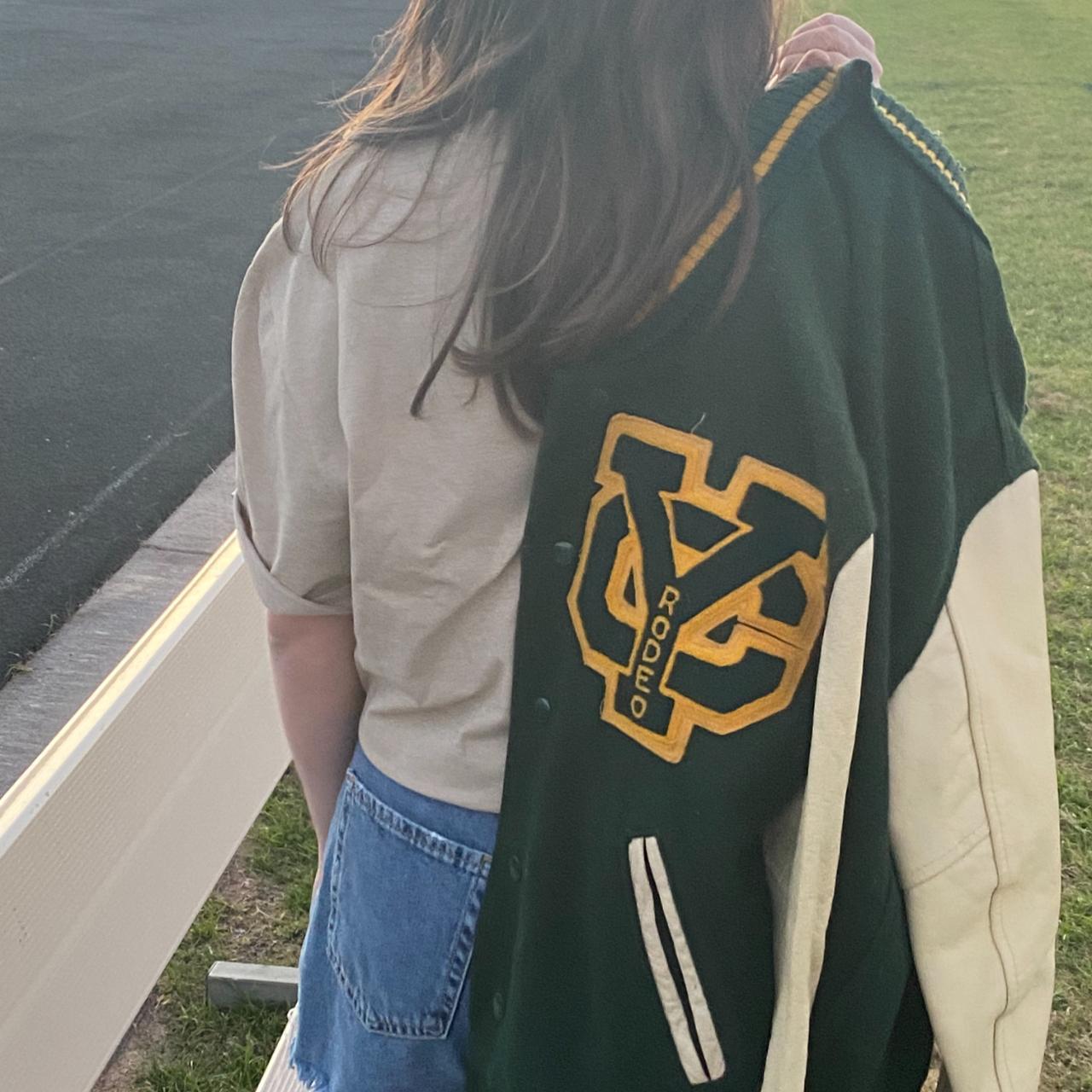 "colt" vintage rodeo varsity letterman jacket; FNL... - Depop