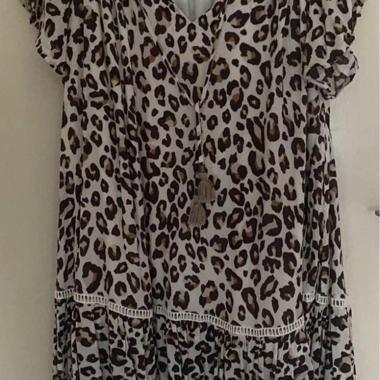 Spell Never worn Bodhi Leopard Mini Dress, Sz XL... - Depop