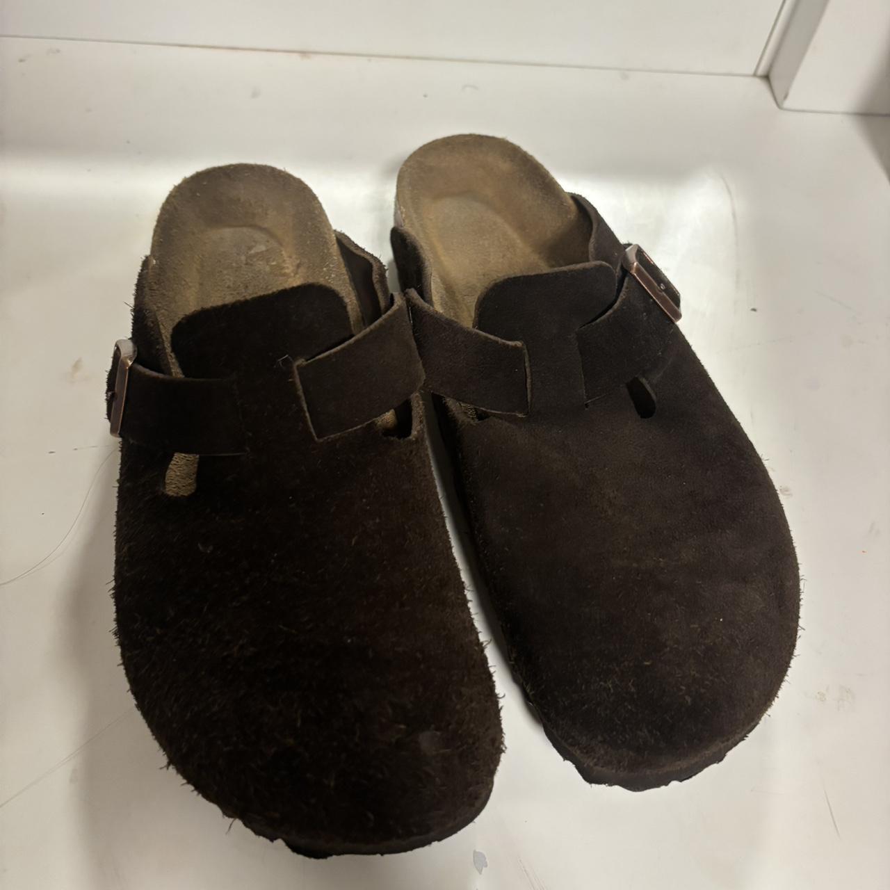 Mocha brown suede Birkenstock clogs Super cute &... | Depop