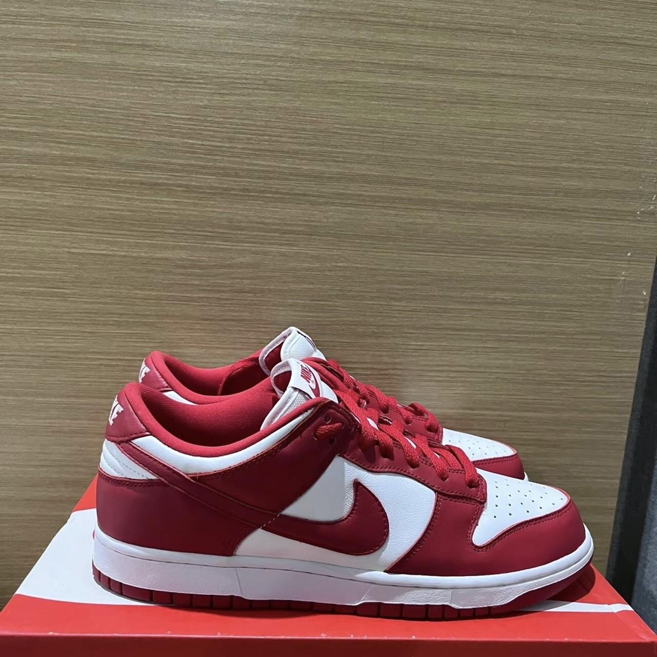Nike Dunk low so “university red” - Depop