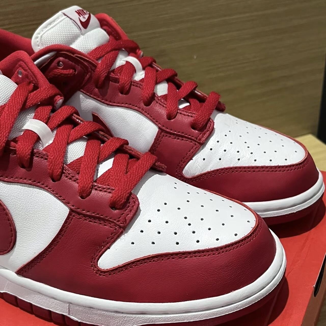 Nike Dunk low so “university red” - Depop