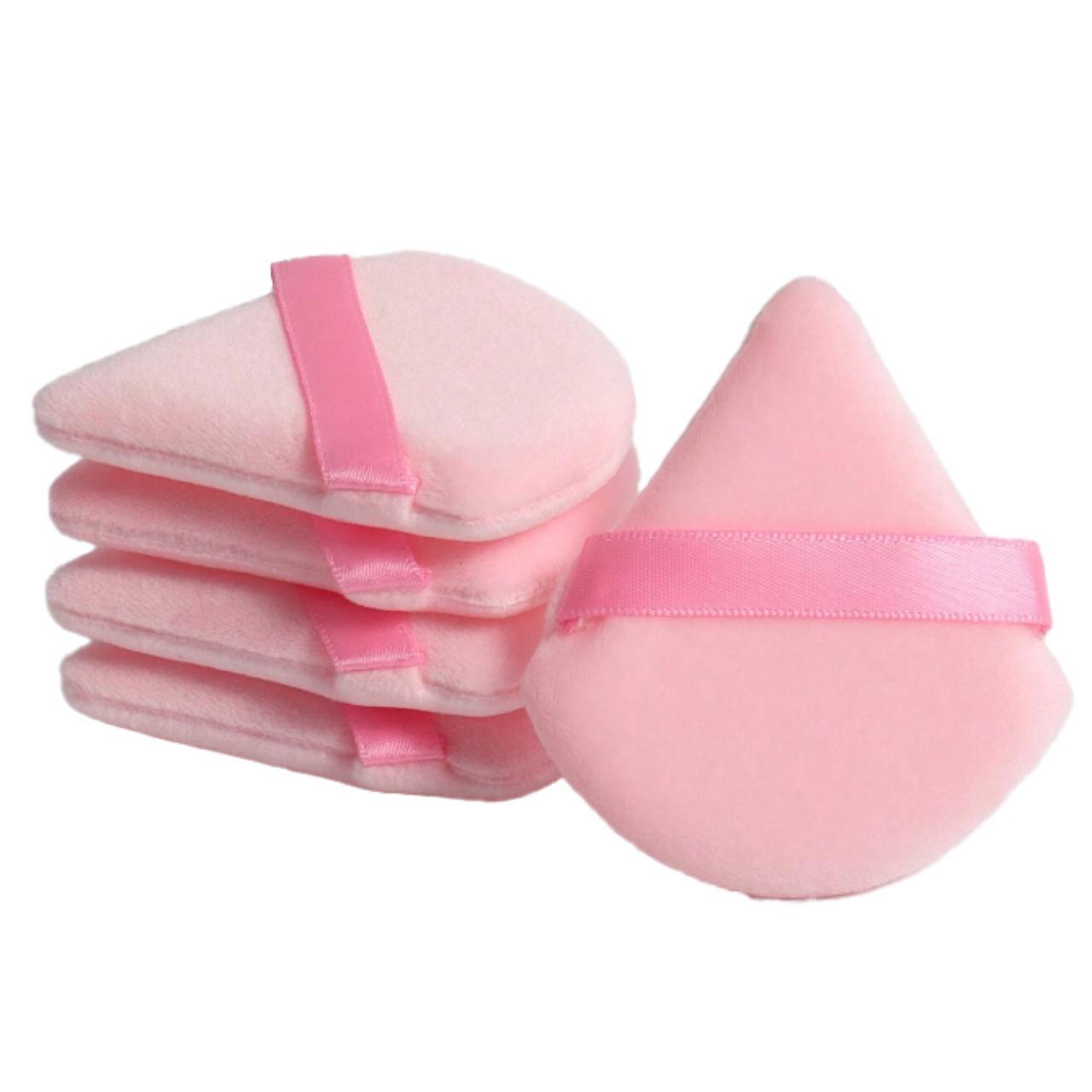 5 Piece Pretty Pink Beauty Sponge Puff - Depop