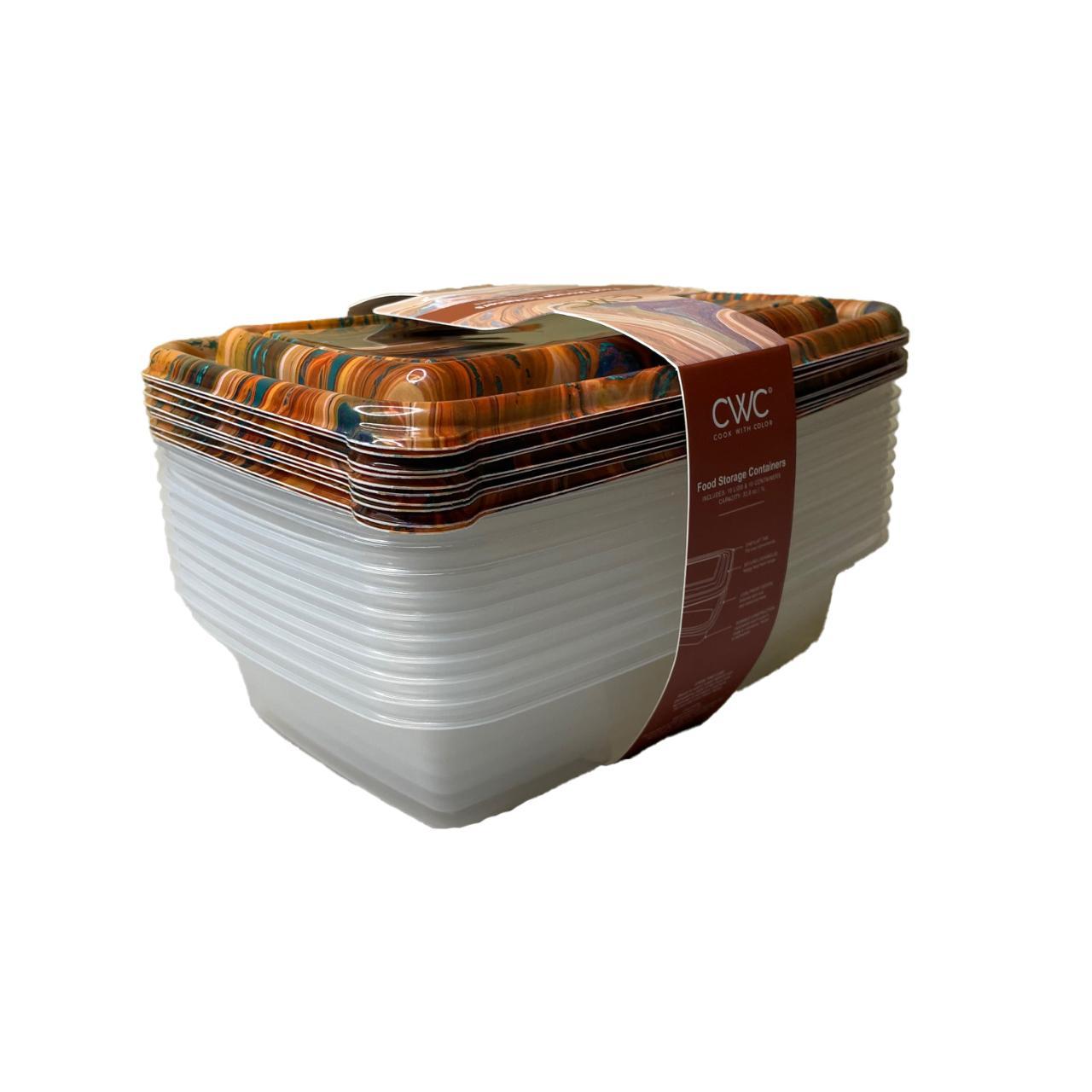 Marbled Print Container Storage Set Available in... - Depop