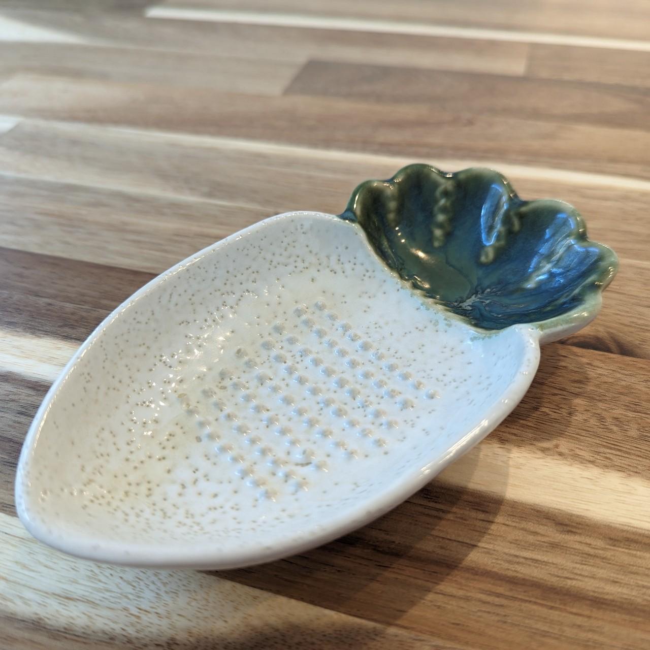 Ceramic Radish Shaped Grater Dish One of the nubs... - Depop