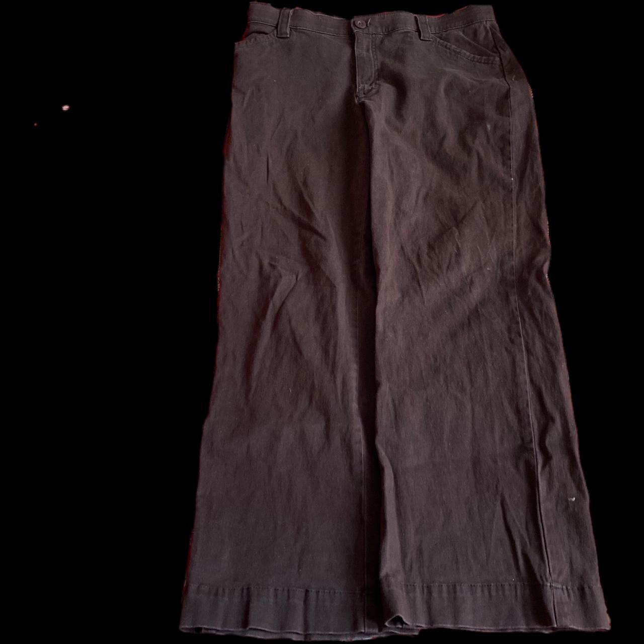 Dark brown vintage y2k sorta baggy not too baggy... - Depop