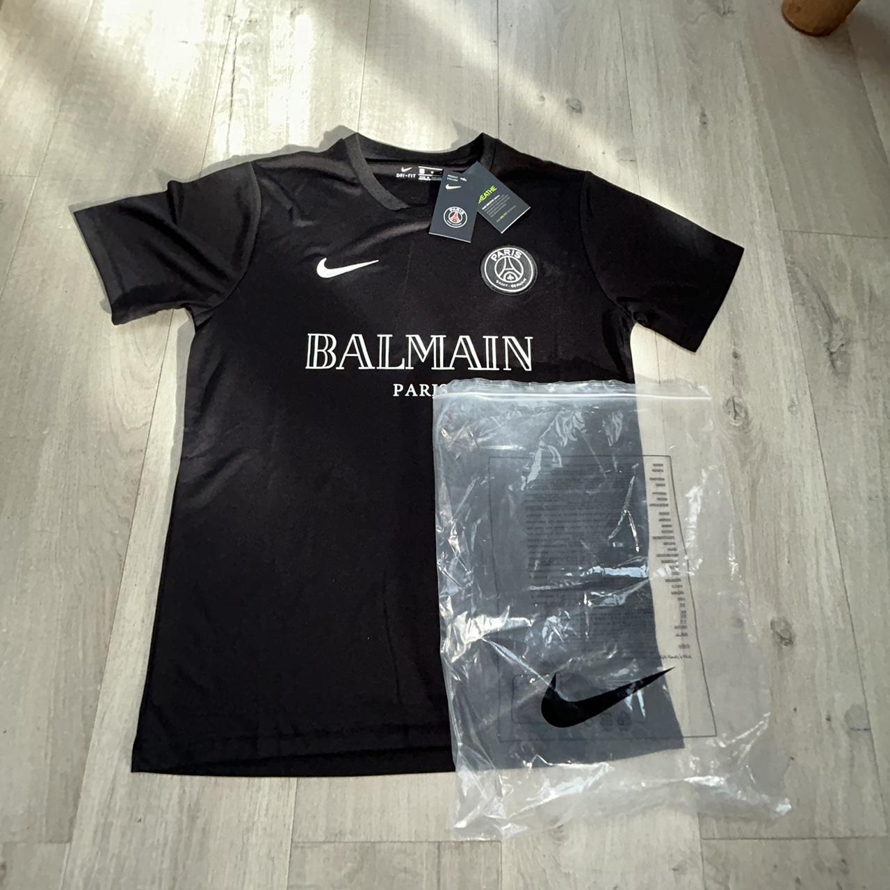 NIKE X PSG X BALMAIN ☑️🛍️ SIZE M MENS BRAND NEW WITH... - Depop