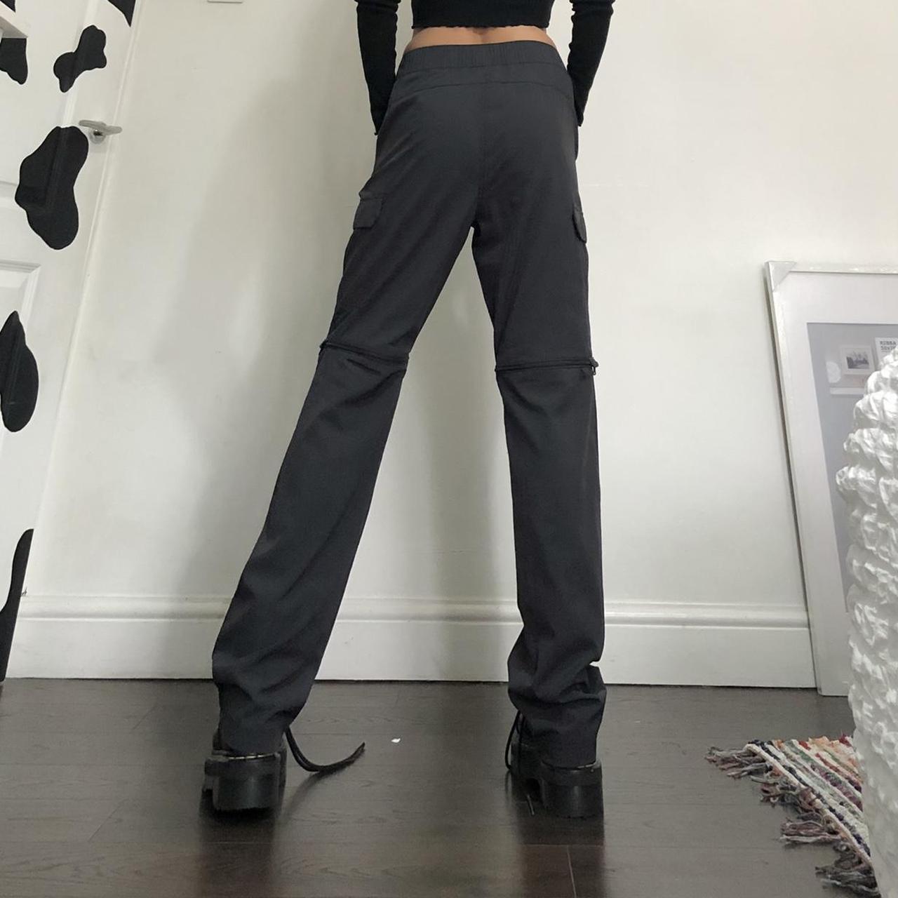 Grey Cargo Trousers Casual Lightweight Outdoor Pants Depop