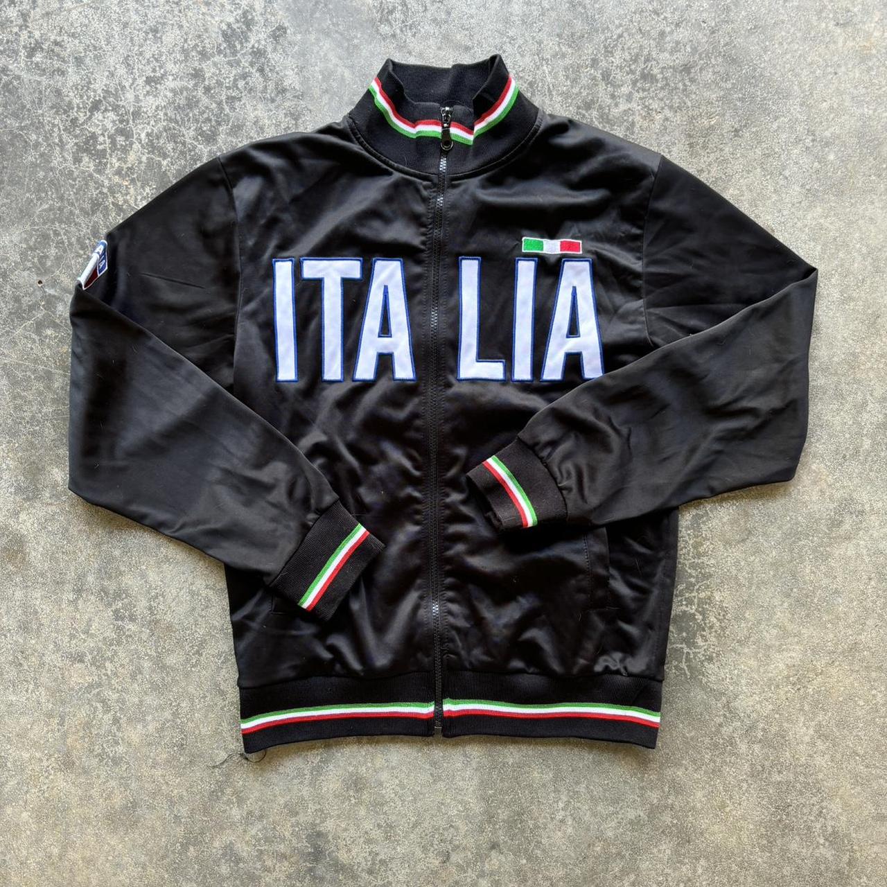 Italia Zip Up Jacket Size M - 18.5in x 24in -... - Depop