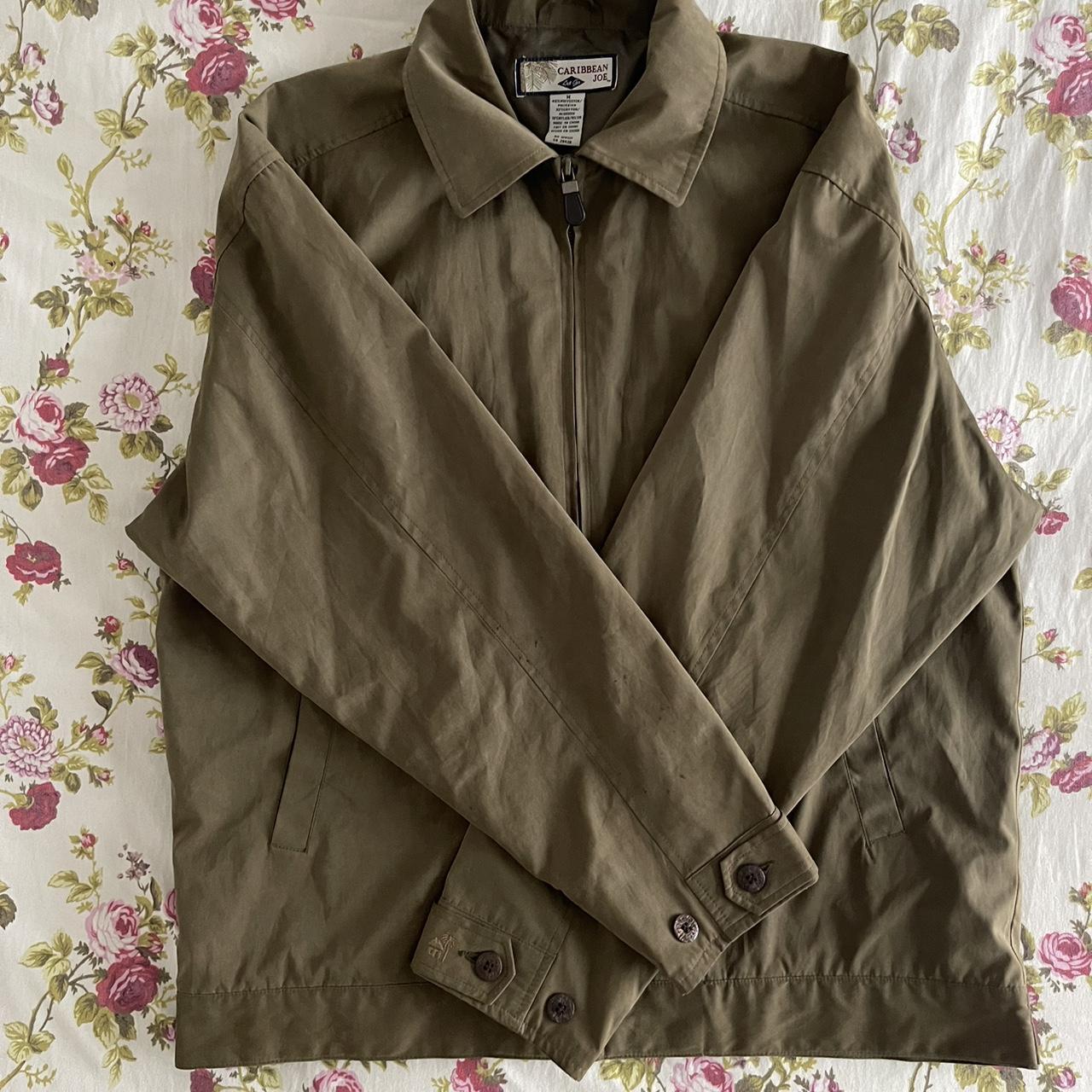 men’s carribean joe tan think jacket size:m - Depop