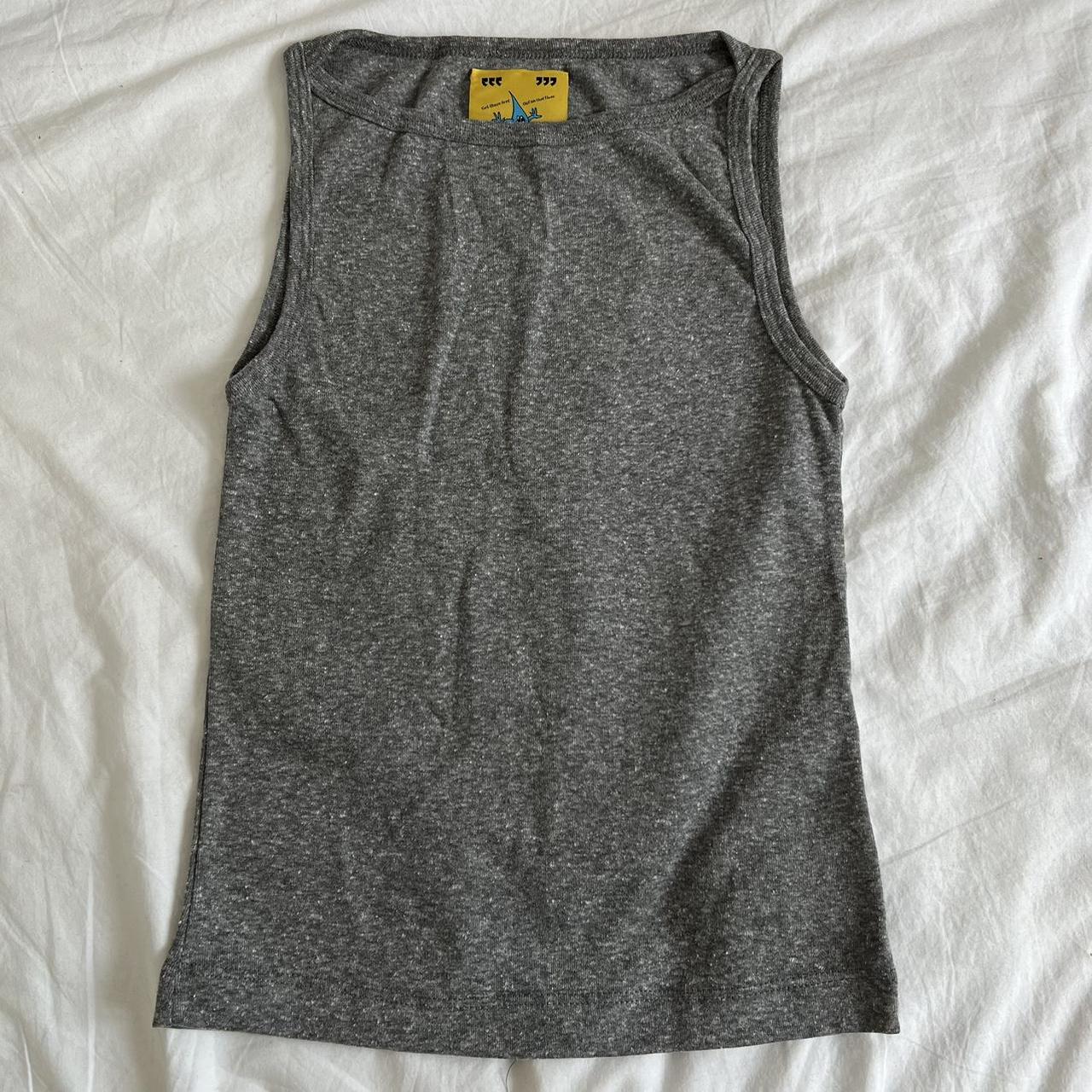 UNIF grey wide tank. Size XS Never been worn - Depop