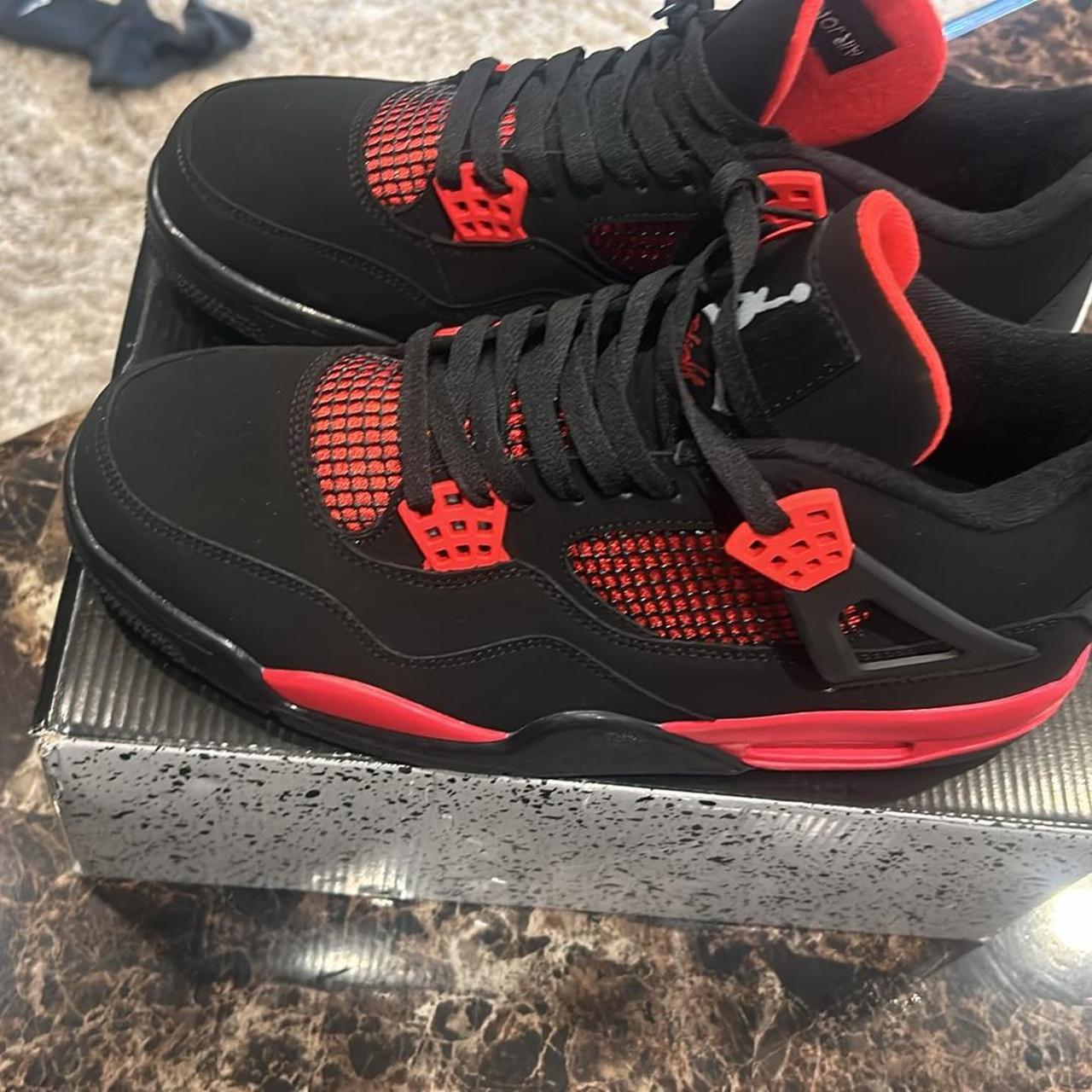 Jordan 4 Red Lighting size 10 - Depop