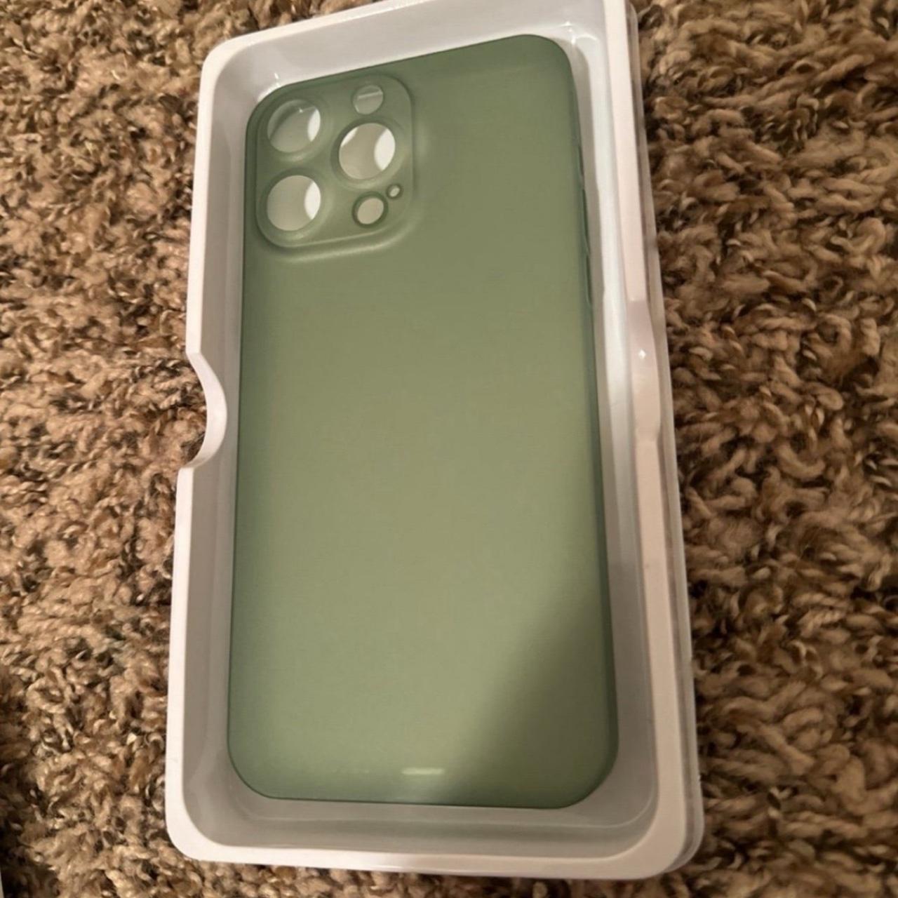 iPhone 13 Pro Max phone case green plastic - Depop