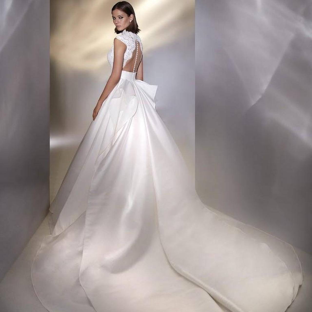 Ambrielle Off White Wedding Dress by Nicole... - Depop