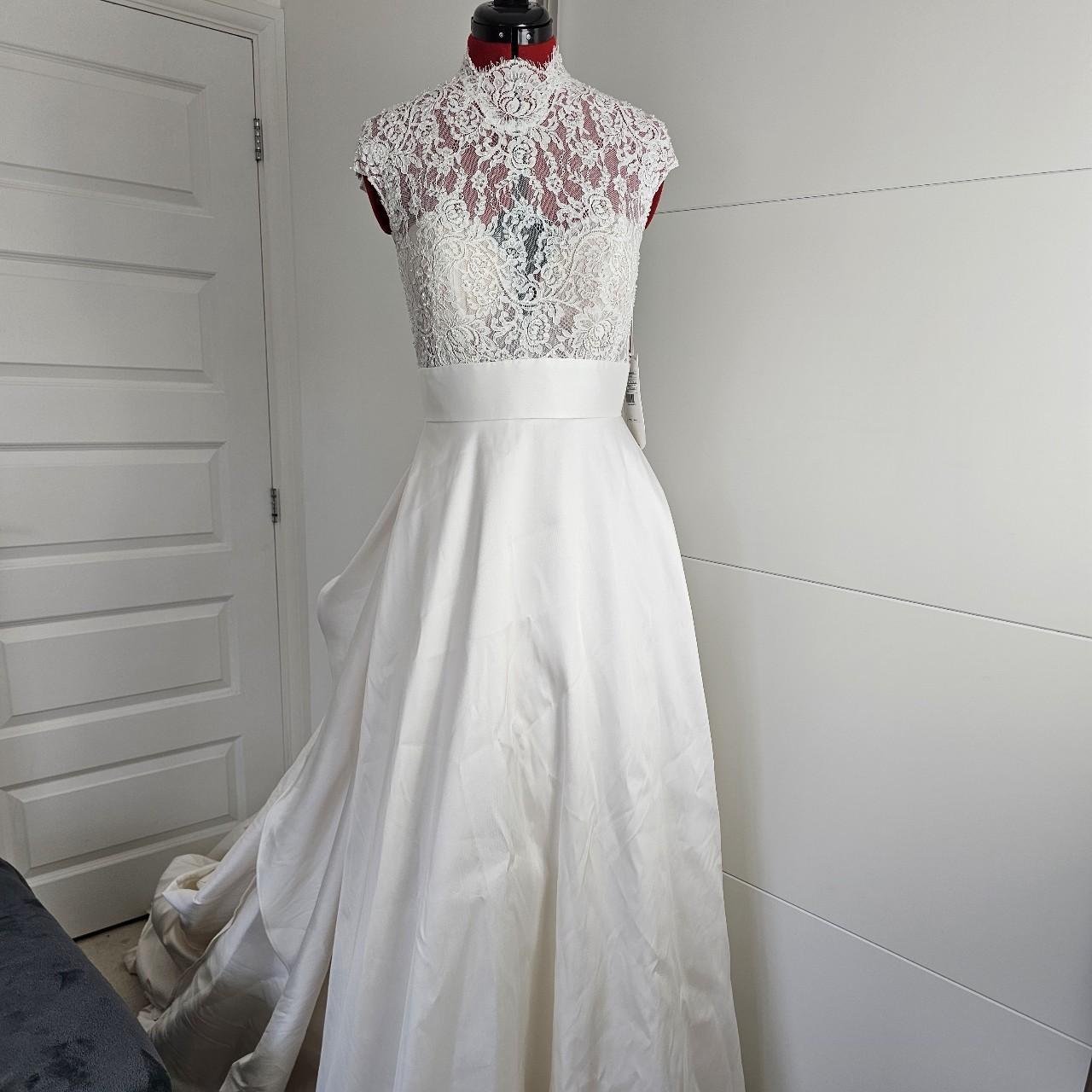 Ambrielle Off White Wedding Dress by Nicole... - Depop