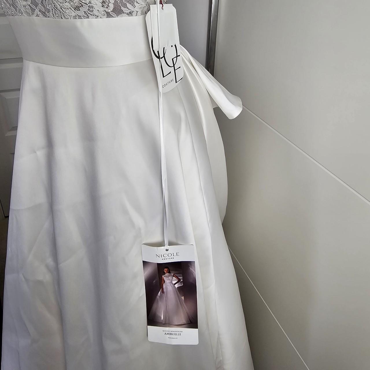 Ambrielle Off White Wedding Dress by Nicole... - Depop