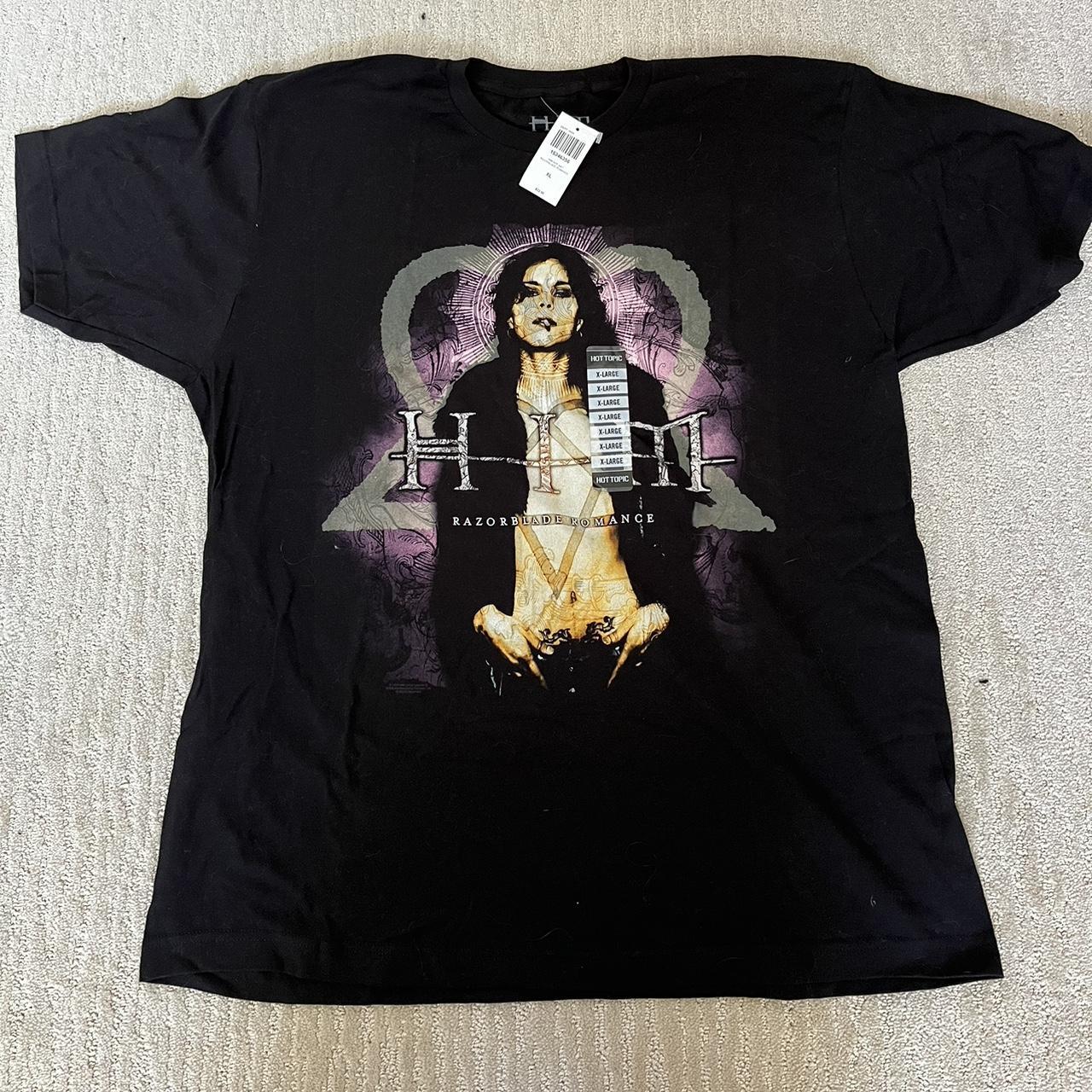 HIM Razorblade Romance ville valo shirt from hot topic - Depop