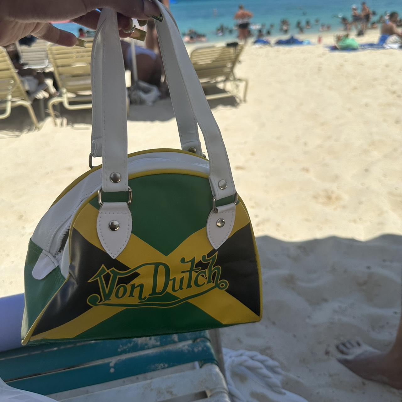 VON DUTCH BAG Jamaican flag printed von dutch... - Depop