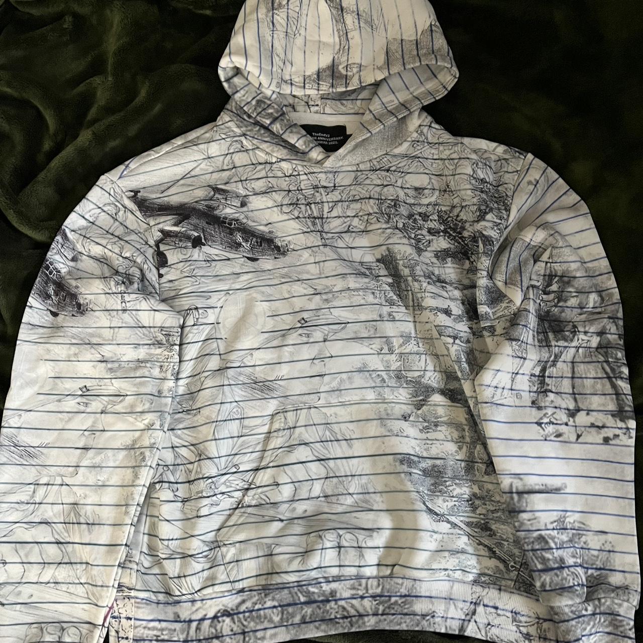 The End V2 Peaceinwar Notebook hoodie size large | Depop