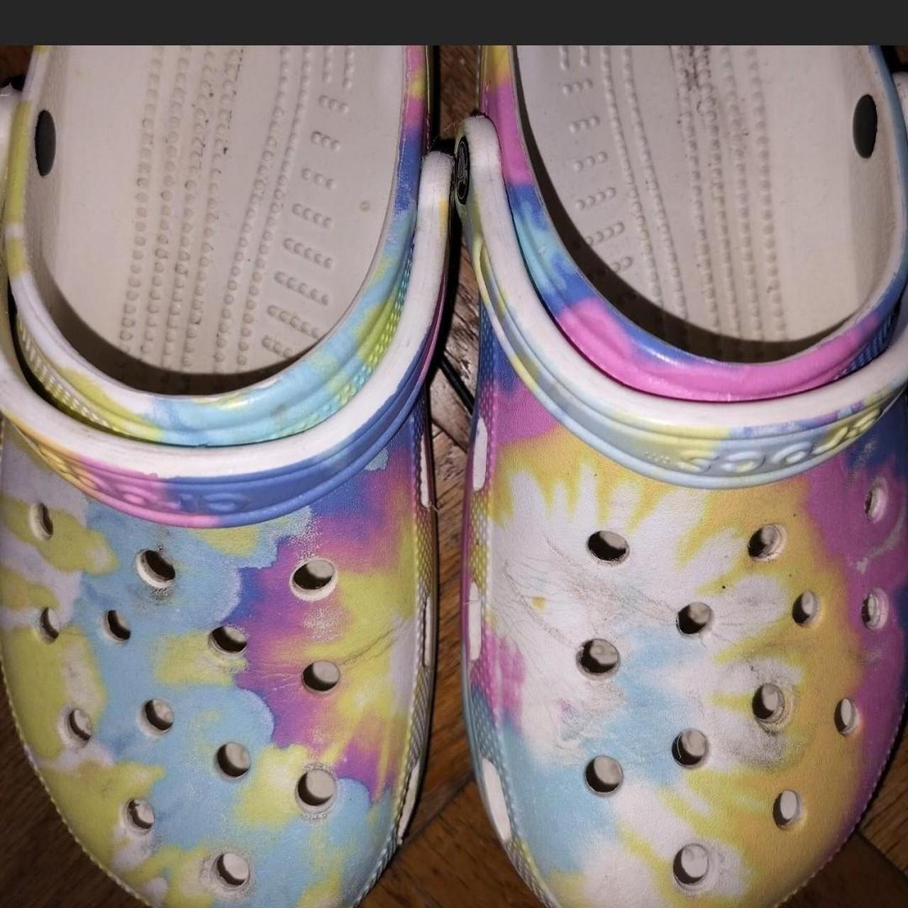 Real Crocs! Used last summer, shows signed of use... - Depop