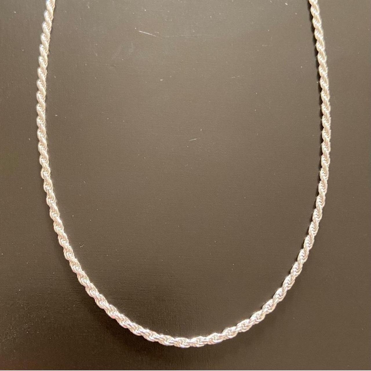 Basic Rope Chain Necklace - 20"/2mm Perfect... - Depop