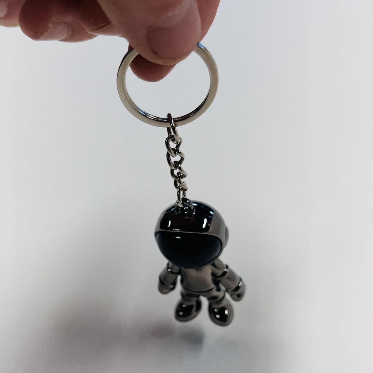 2k 2000s black astronaut keyring for keychain unique... - Depop